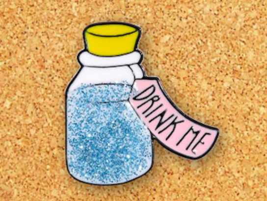 Drink Me Enamel Pin | Collins & Coupe