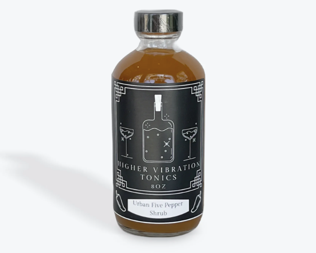 Higher Vibration Tonic, Urban Five Pepper Shrub, 8oz | Collins & Coupe