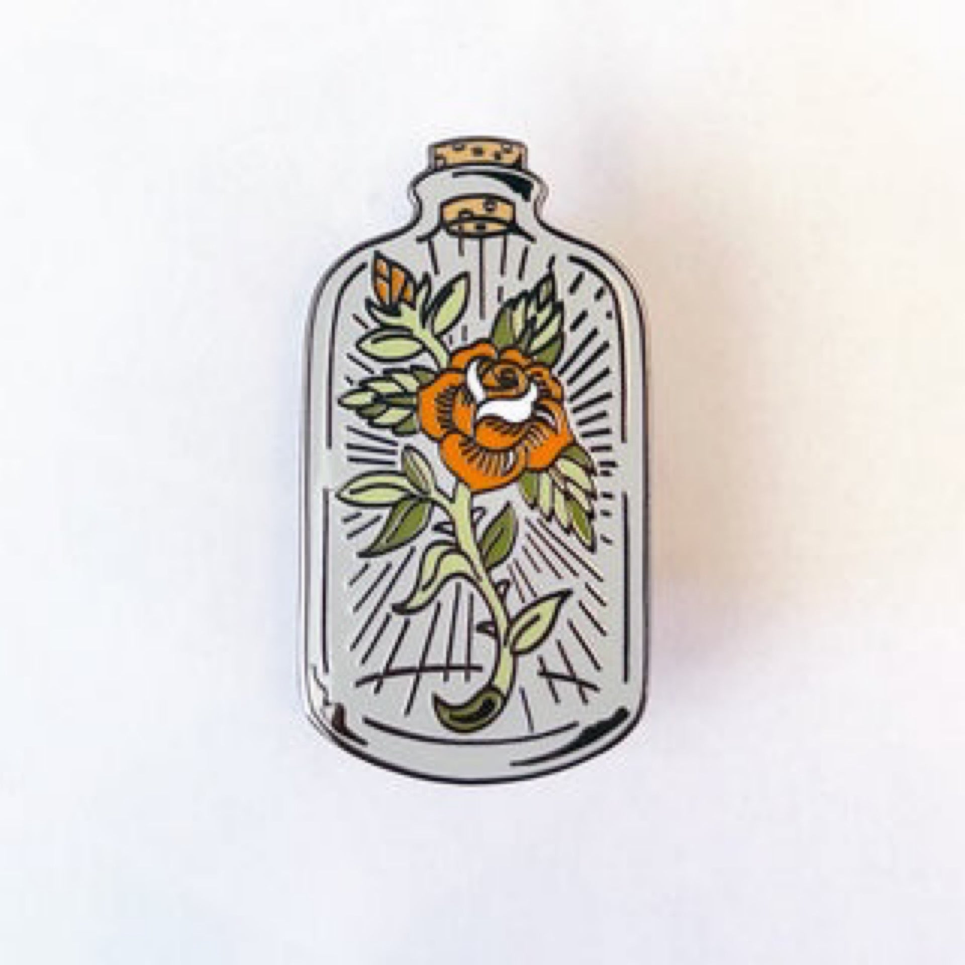 Rose Jar Enamel Pin | Collins & Coupe