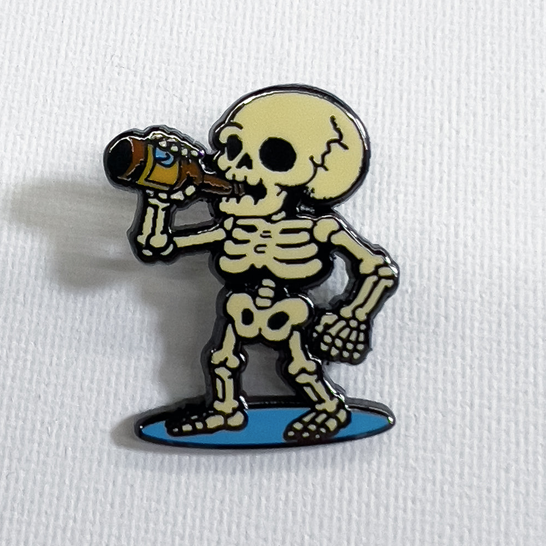 Beer Skeleton Pin | Collins & Coupe