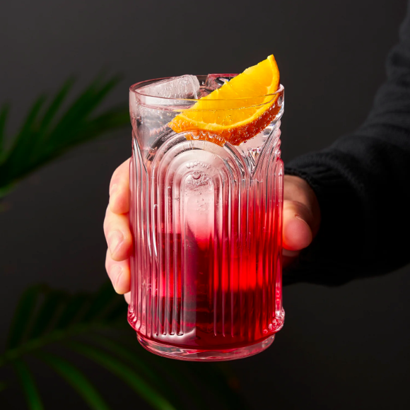 Beau Stackable Crystal Highball Glass, 18 oz. | Collins & Coupe