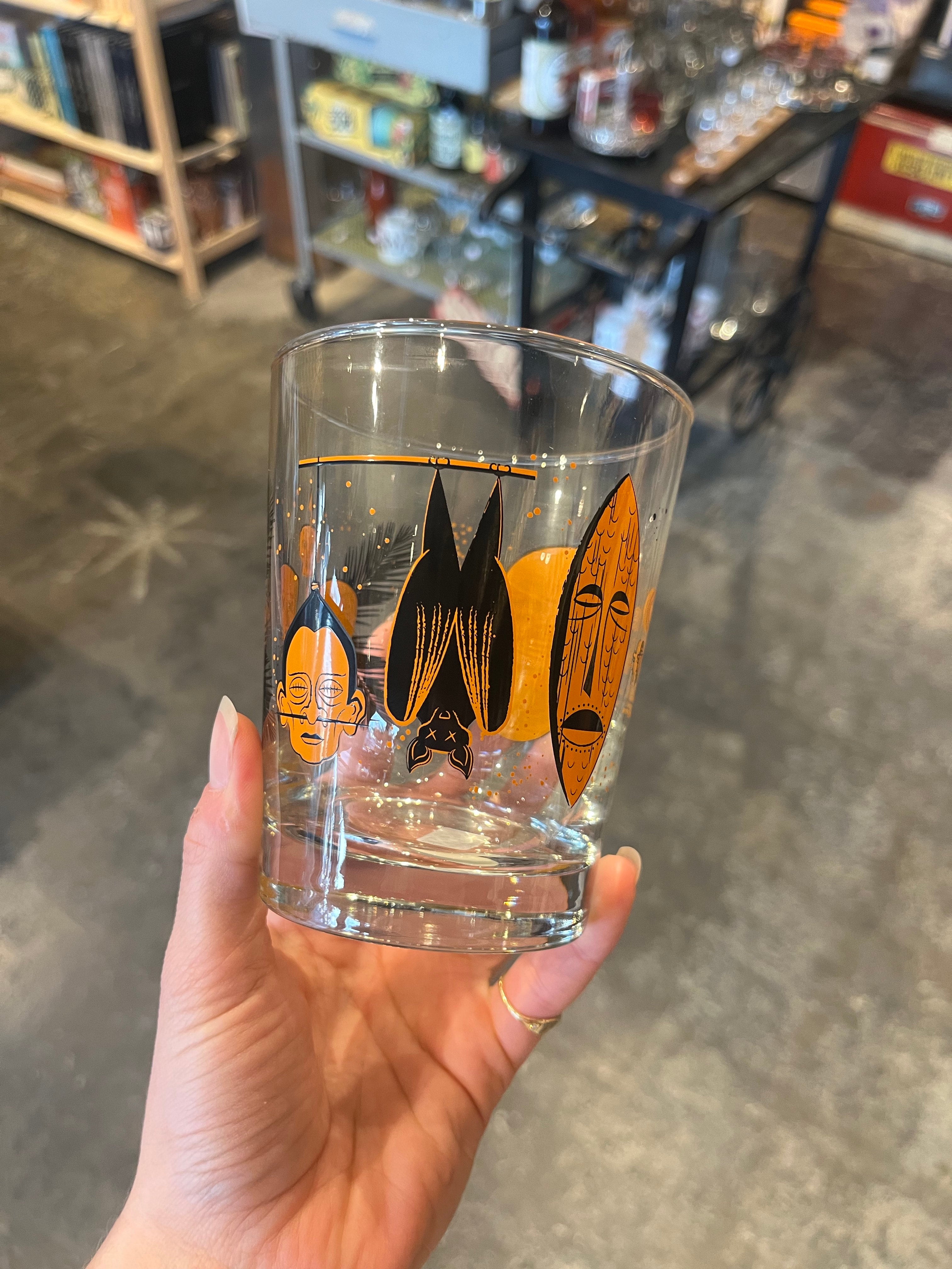 Creepy Tiki Mai Tai Glass | Collins & Coupe