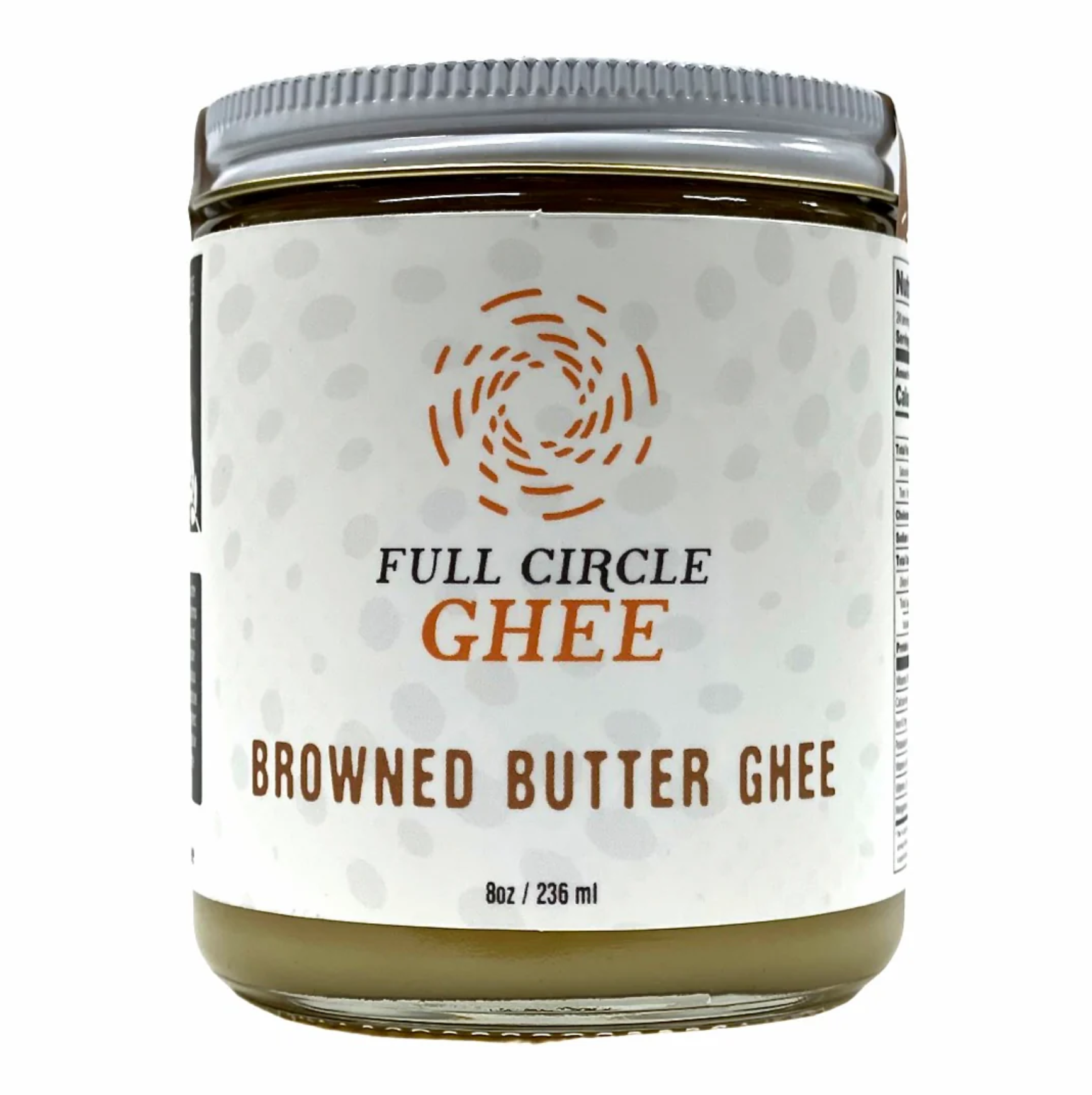 Full Circle Ghee, Brown Butter, 8oz | Collins & Coupe