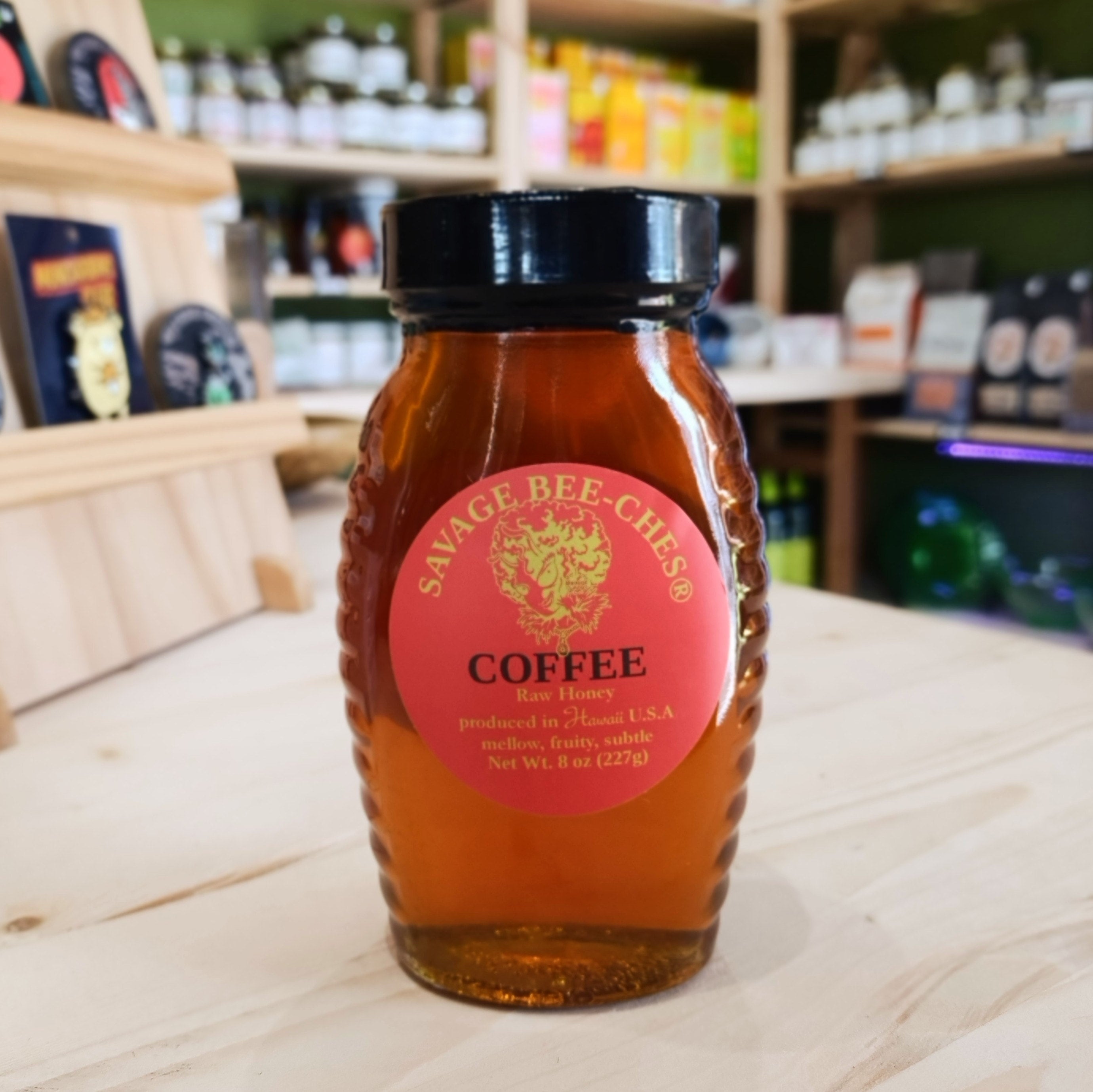 Savage Bee-Ches, Coffee Raw Honey, 8 oz | Collins & Coupe