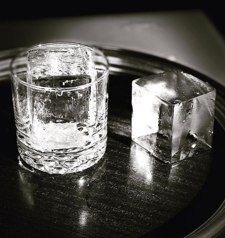 compressed ice cubes