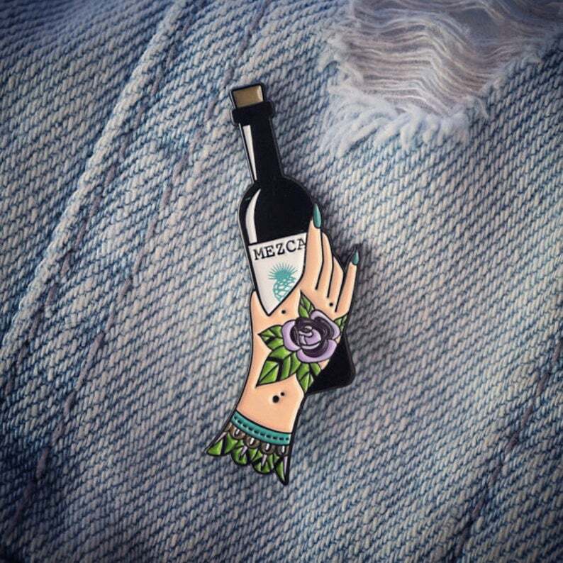 Mezcal Love Enamel Pin | Collins & Coupe