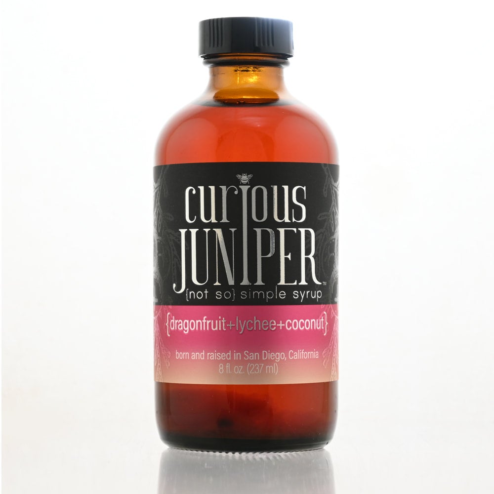 Curious Juniper Dragonfruit + Lychee + Coconut Syrup, 8oz. | Collins ...