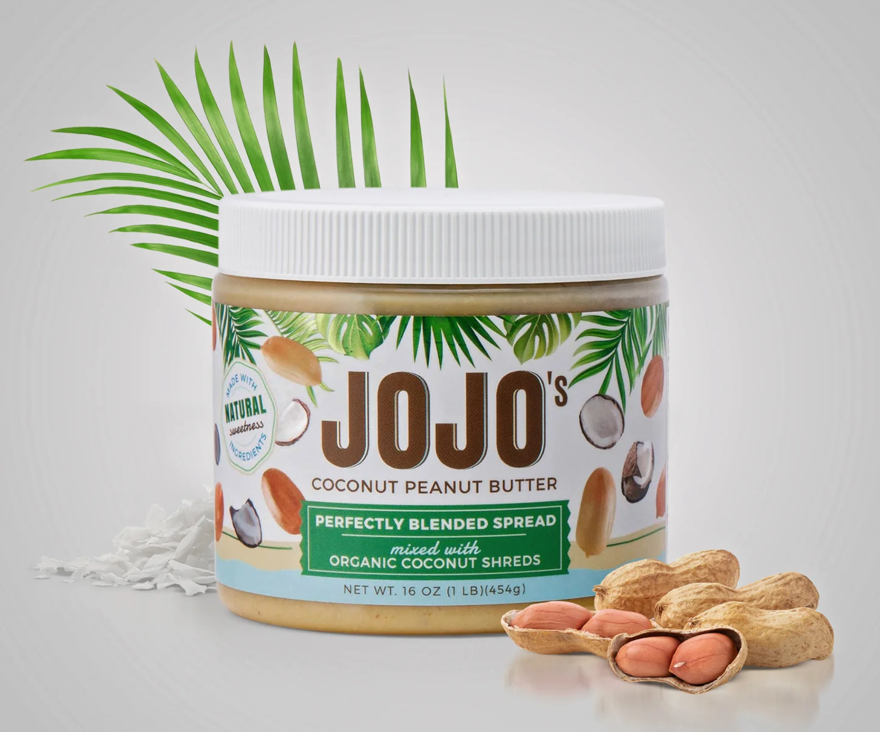 JOJO’s Organic Coconut Peanut Butter, 16oz | Collins & Coupe