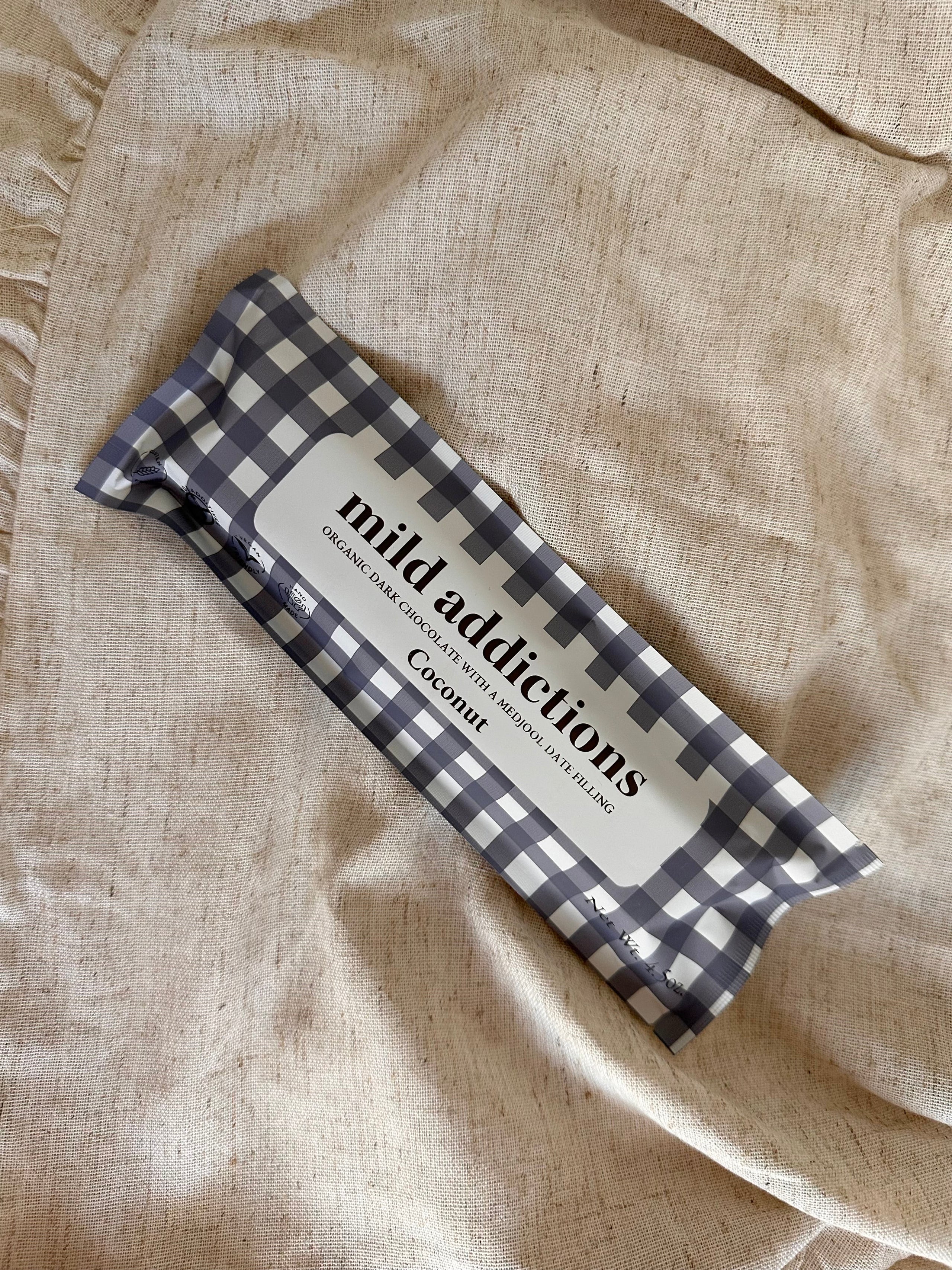 Mild Addictions, Coconut Date Filled Dark Chocolate Bar, 4.5oz ...