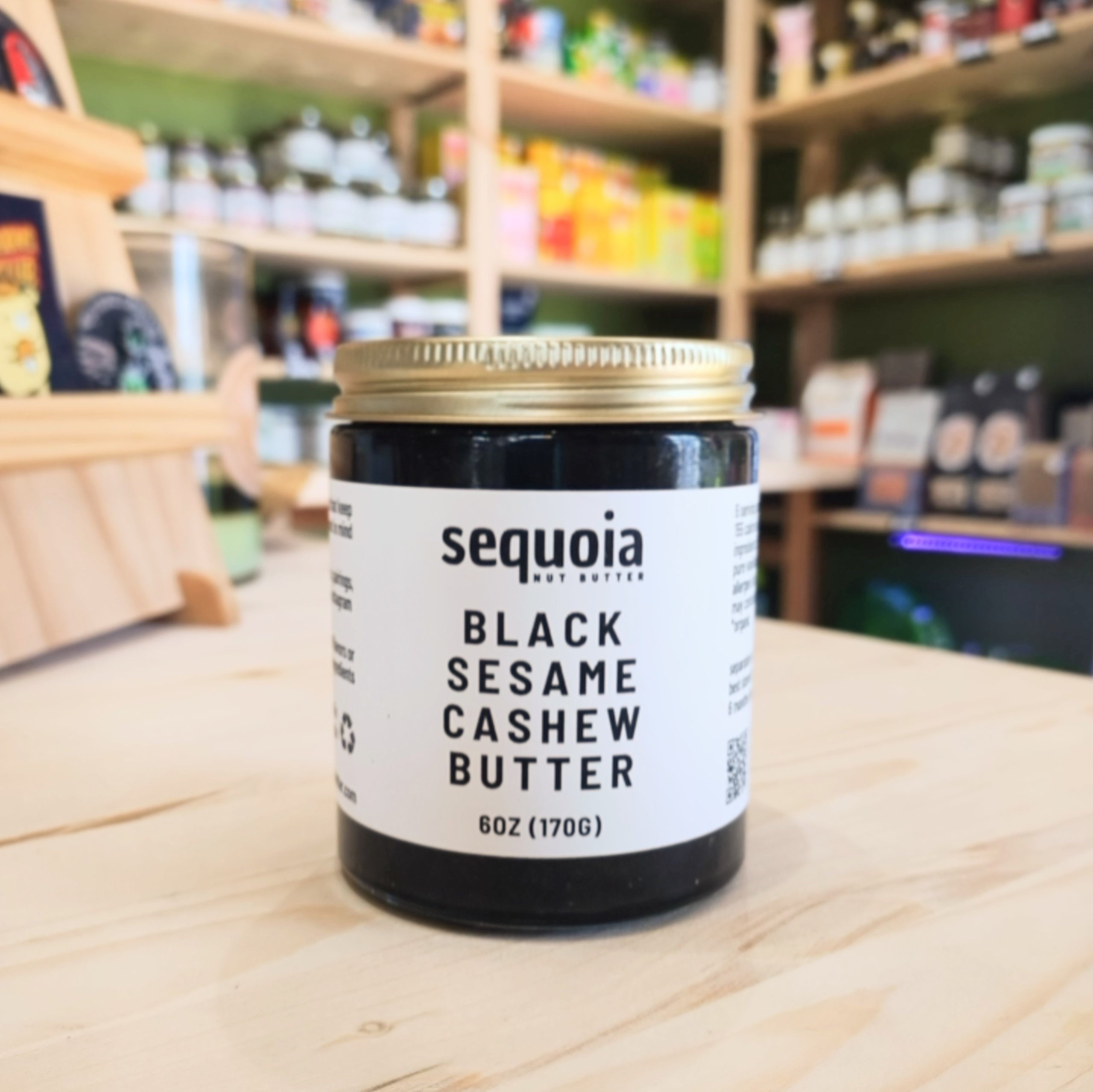 Sequoia Black Sesame Cashew Butter, 6oz | Collins & Coupe