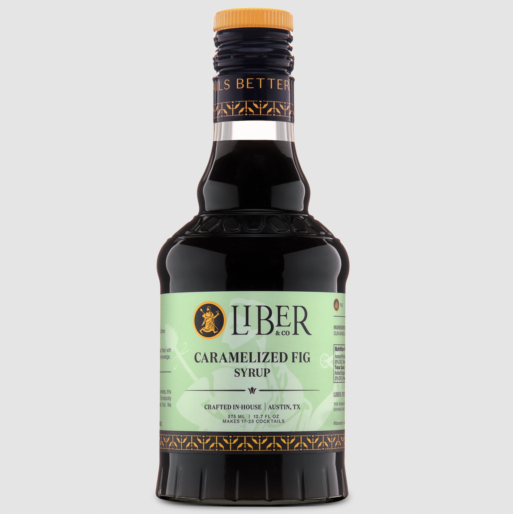 Liber & Co Caramelized Fig Syrup, 12.7oz / 375mL | Collins & Coupe